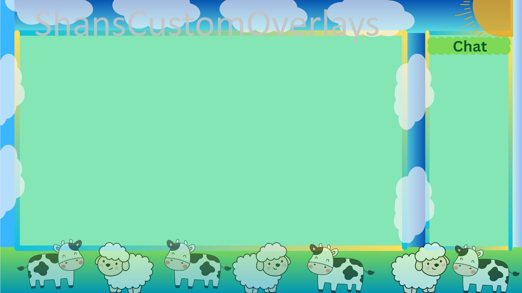 Farm Stream Overlay - Etsy