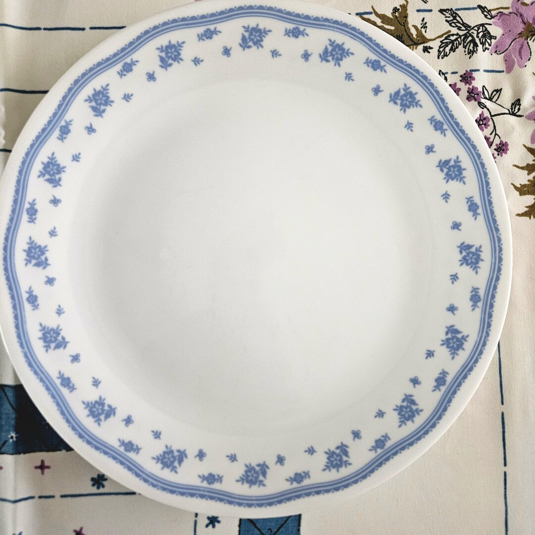 Set of 4 Corelle Morning Blue Dinner Plates - Etsy Australia