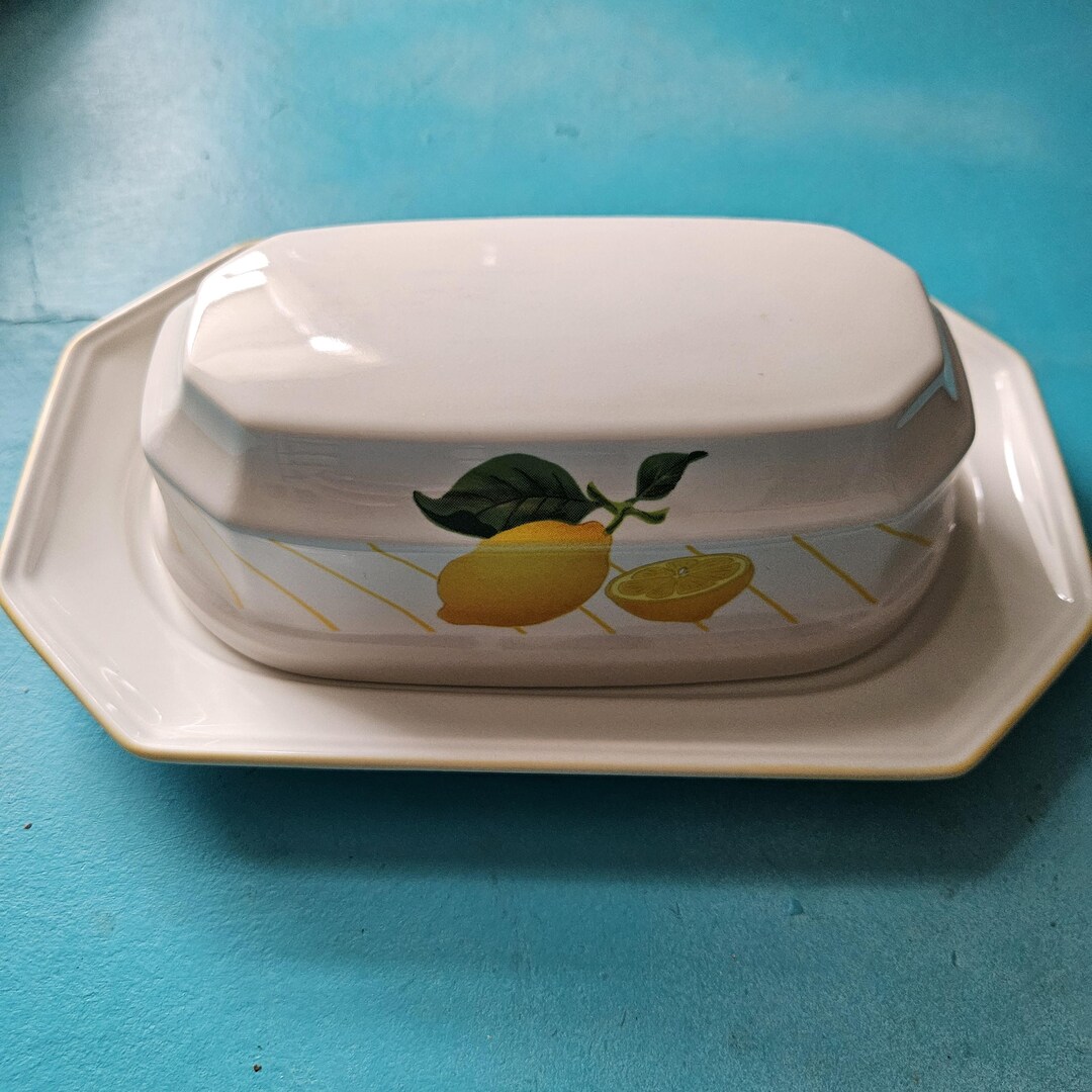 Vintage Mikasa Fresh Fruits DP003 Lemons Butter Dish, 1980s - Etsy