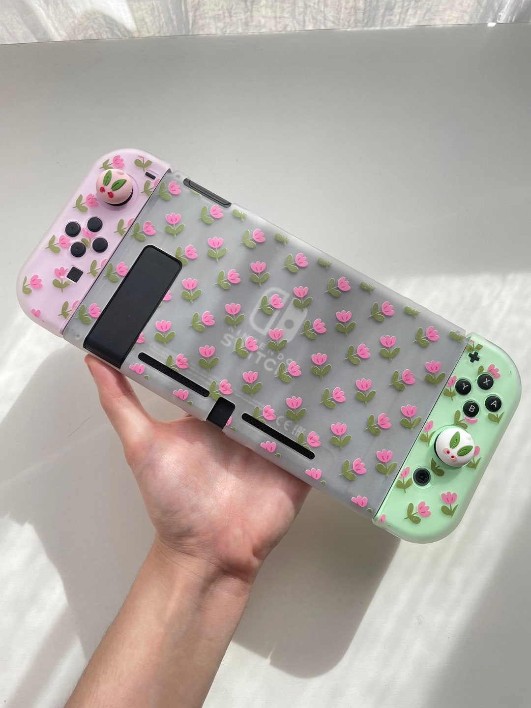 Pink Tulips Nintendo Switch Case - Etsy