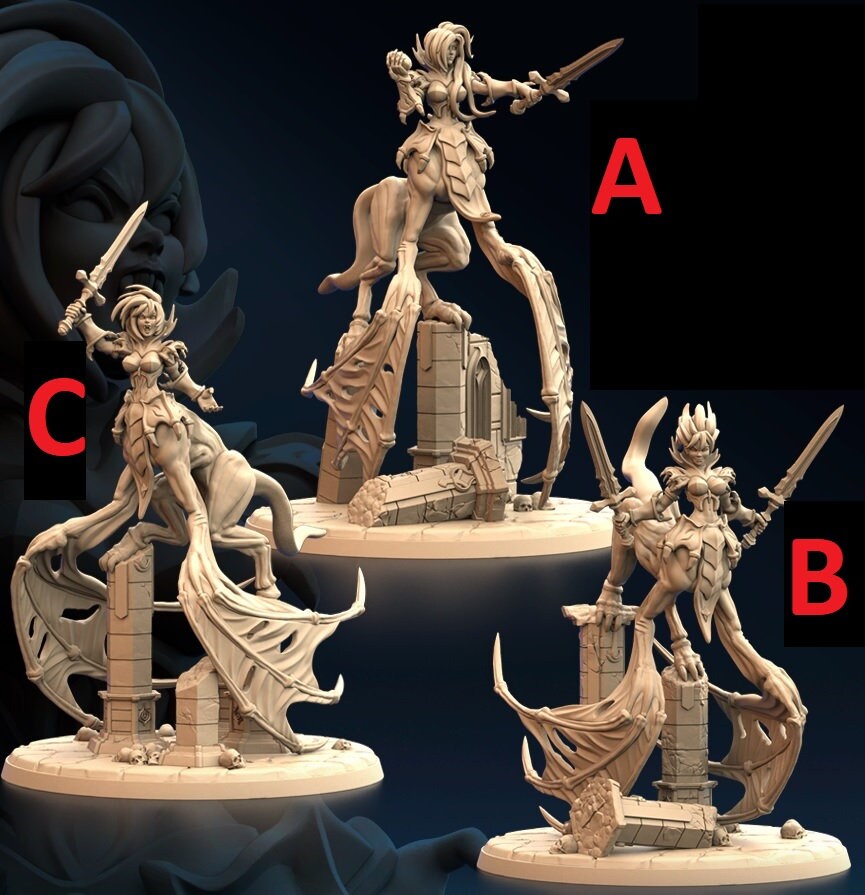 Vampire Lords Monsters 3D Print Pinup Miniature for RPG Games NSFW Warhammer Counts Soulblight ...