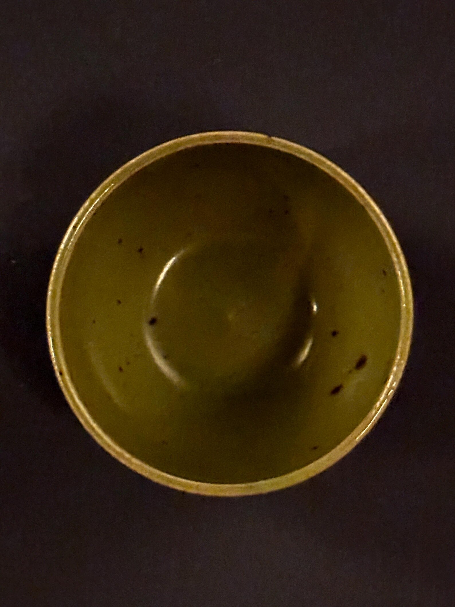 Vintage Japanese Sakura Teacup | Green Glaze Cherry Blossom Yunomi ...