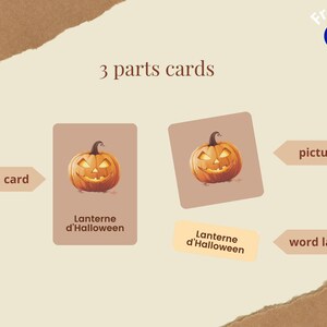 32 Halloween Flashcards in French - Etsy