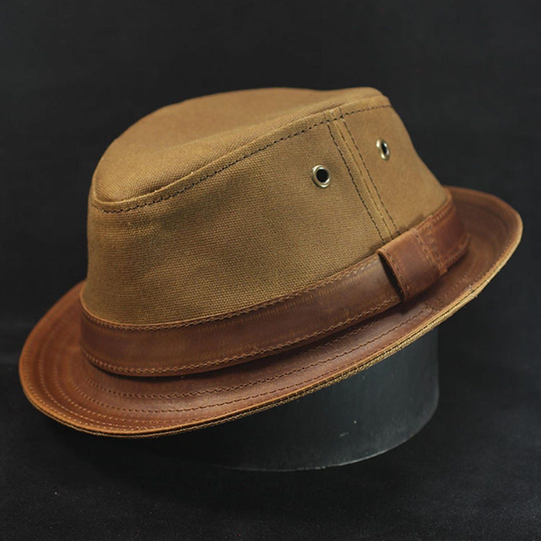 Waxed Cotton Trilby Hat TRL-01 - Etsy