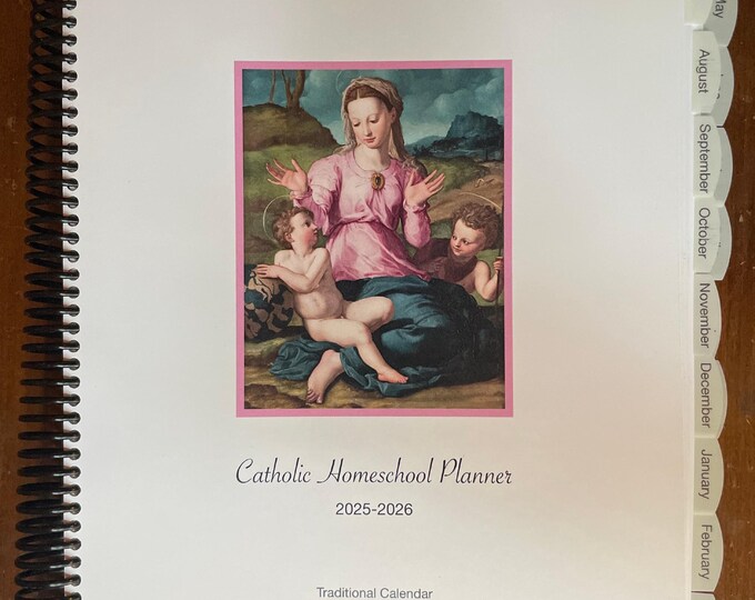 Traditional Catholic Homeschool Planner | 2025-2026 | Ready to Ship ...