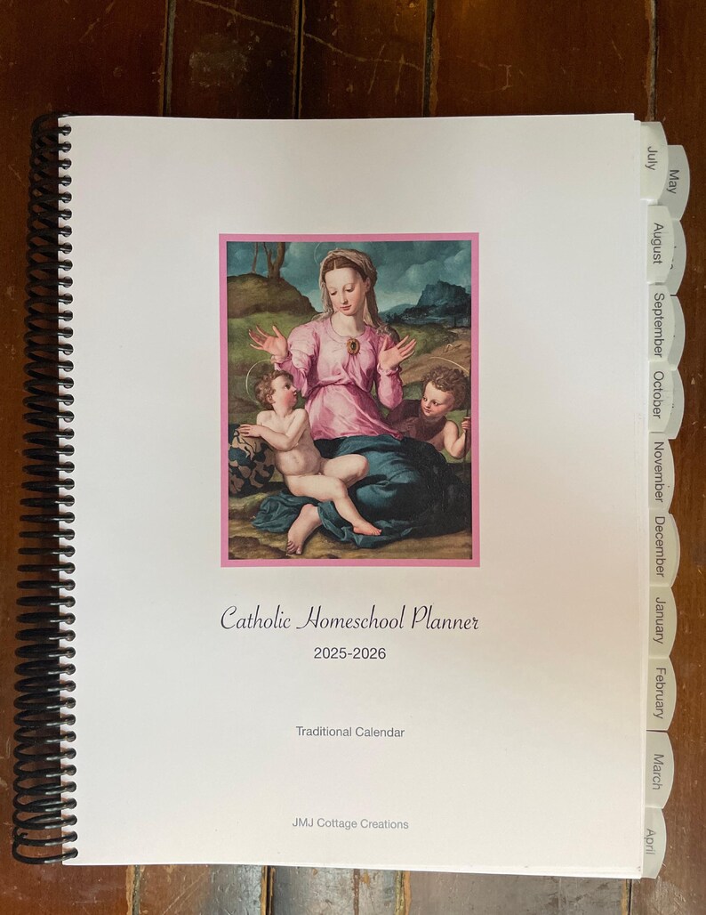 Traditional Catholic Homeschool Planner | 2025-2026 | Ready to Ship ...
