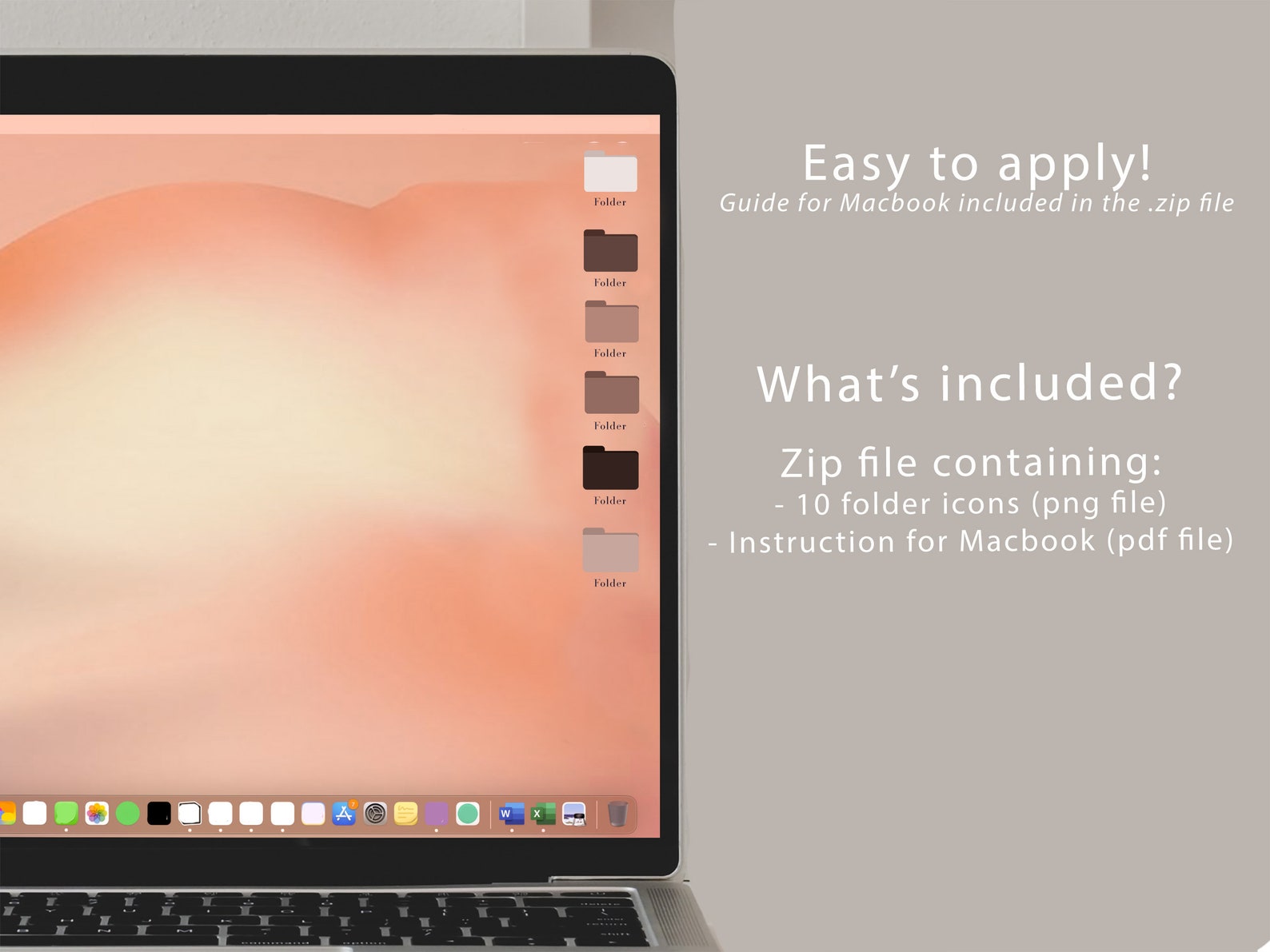 10 Folder Icons - Cute Cozy Aesthetic Desktop Theme Folders - Mac ...