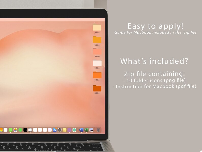 10 Folder Icons Cute Aesthetic Desktop Theme Folders Mac Customisation ...