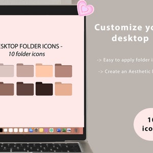 10 Folder Icons - Cute Cozy Aesthetic Desktop Theme Folders - Mac ...