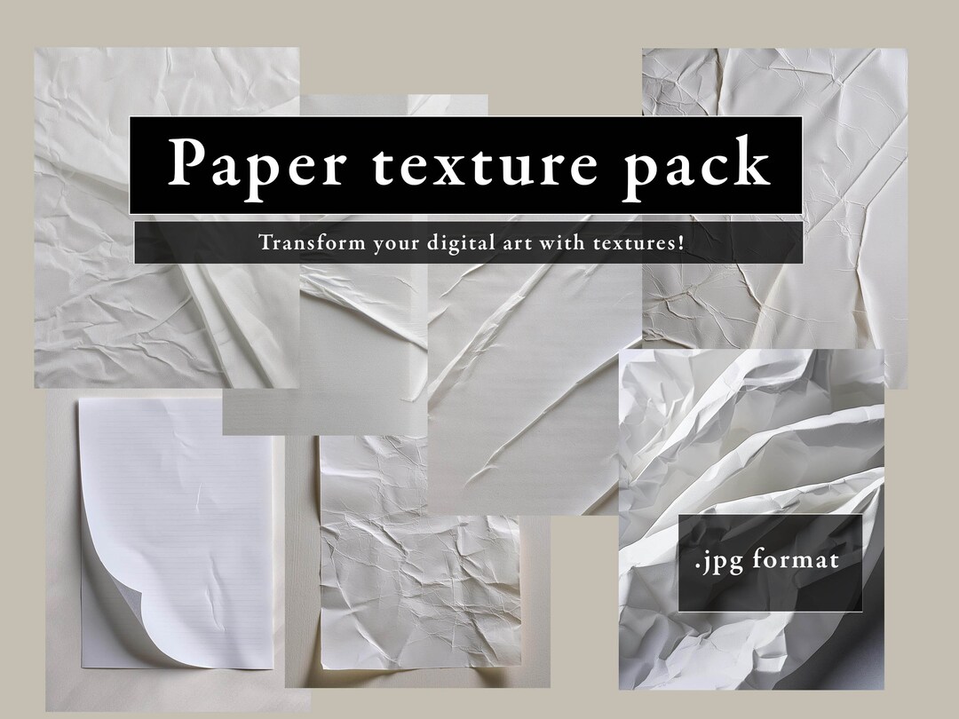 Paper Texture Pack for Digital Art, Posters, Design - Overlays ...