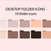 10 Folder Icons - Cute Cozy Aesthetic Desktop Theme Folders - Mac ...