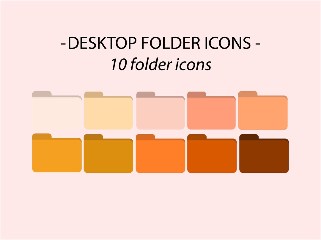 10 Folder Icons - Cute Aesthetic Desktop Theme Folders - Mac ...