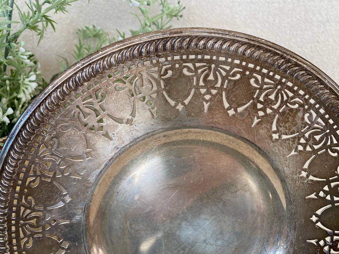 Vintage Small 10" Silver Benedict Plate With 666 Stamp on Back - Etsy