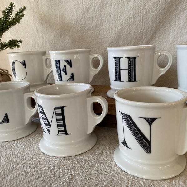 Initial Mug for Men - Etsy