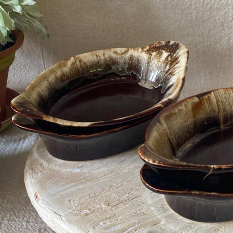 Brown Drip Dishes - Etsy