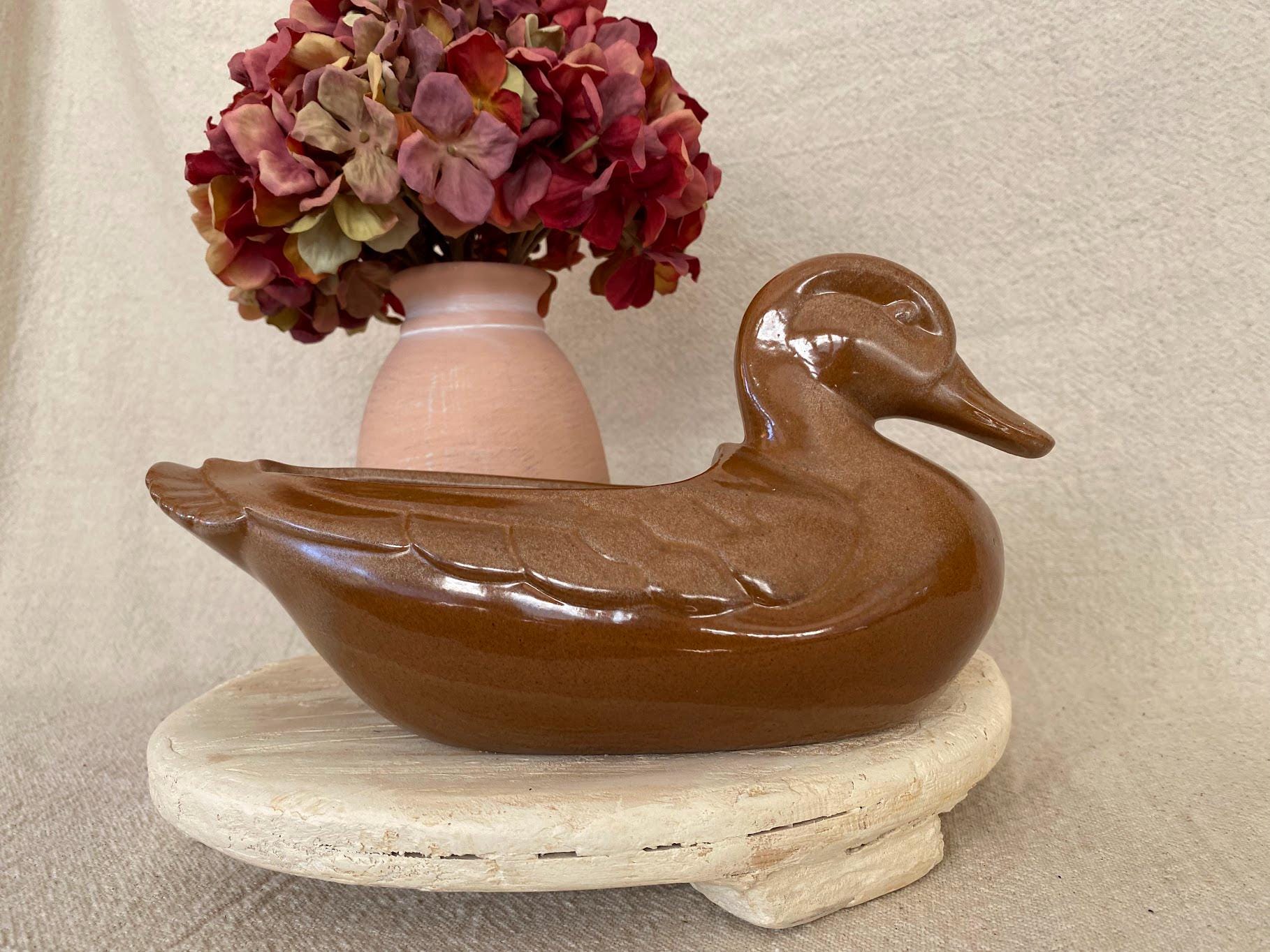Vintage Frankoma Duck Planter in Desert Sand - Etsy