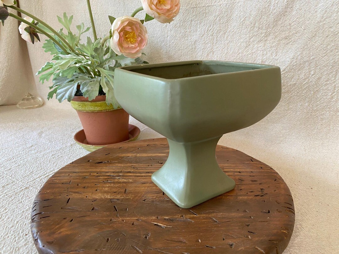 Vintage Floraline USA Olive Green Tureen Indoor Planter - Etsy