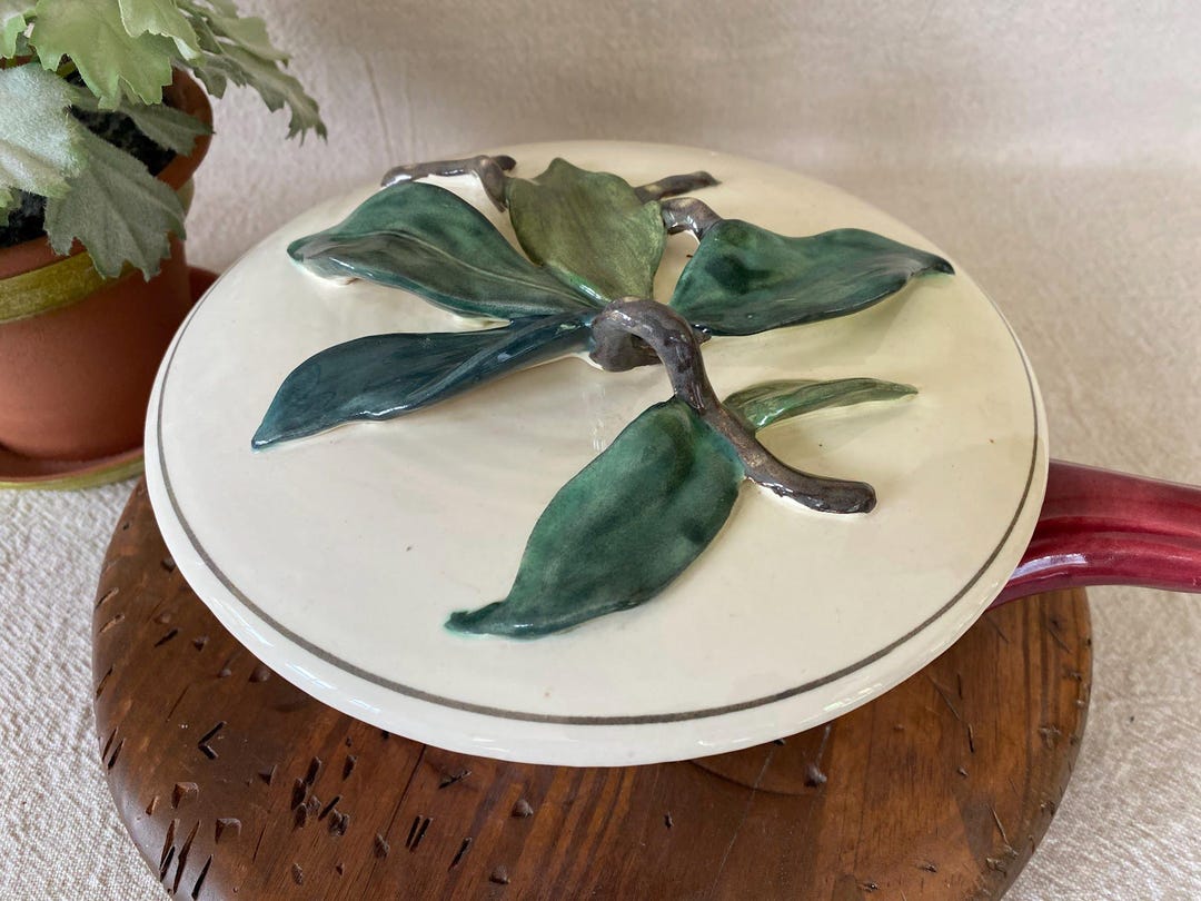 Vintage 1940s Red Wing Pottery "magnolia" Pattern Covered Ceramic ...