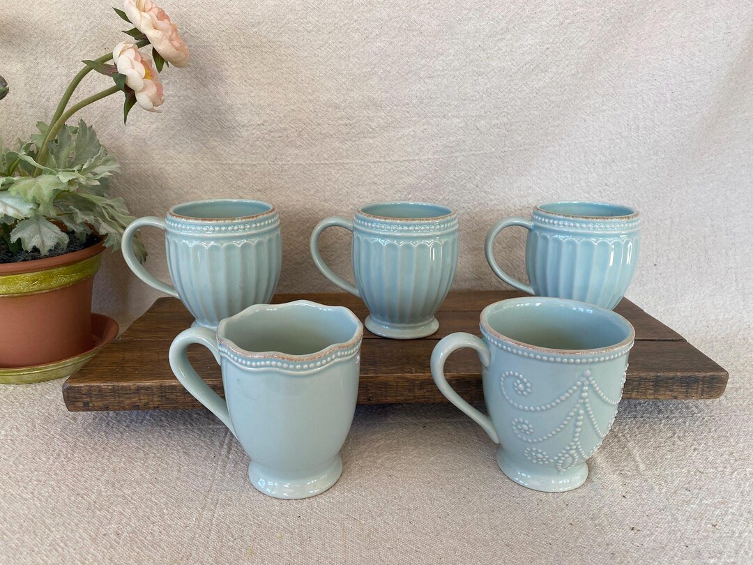 Lenox French Perle Ice Blue Coffee Mugs SOLD SEPARATELY - Etsy