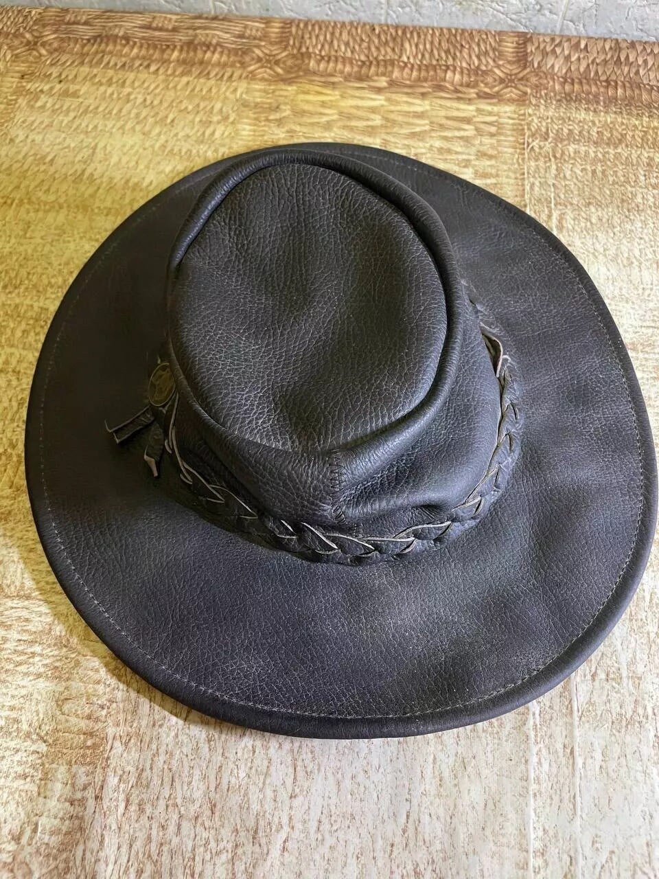 Vintage the Australian Bush Hat Co Genuine Premium M Size Leather Hat ...