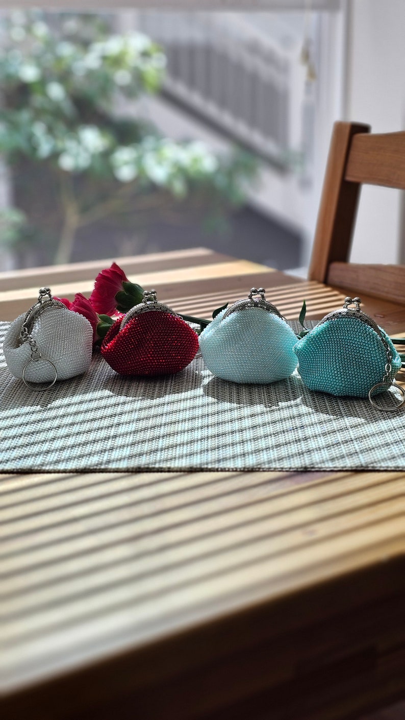 Handmade Sparkly Beaded Pouch - Etsy