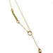 Gold Drop Chain Necklace With Green Beading - Etsy