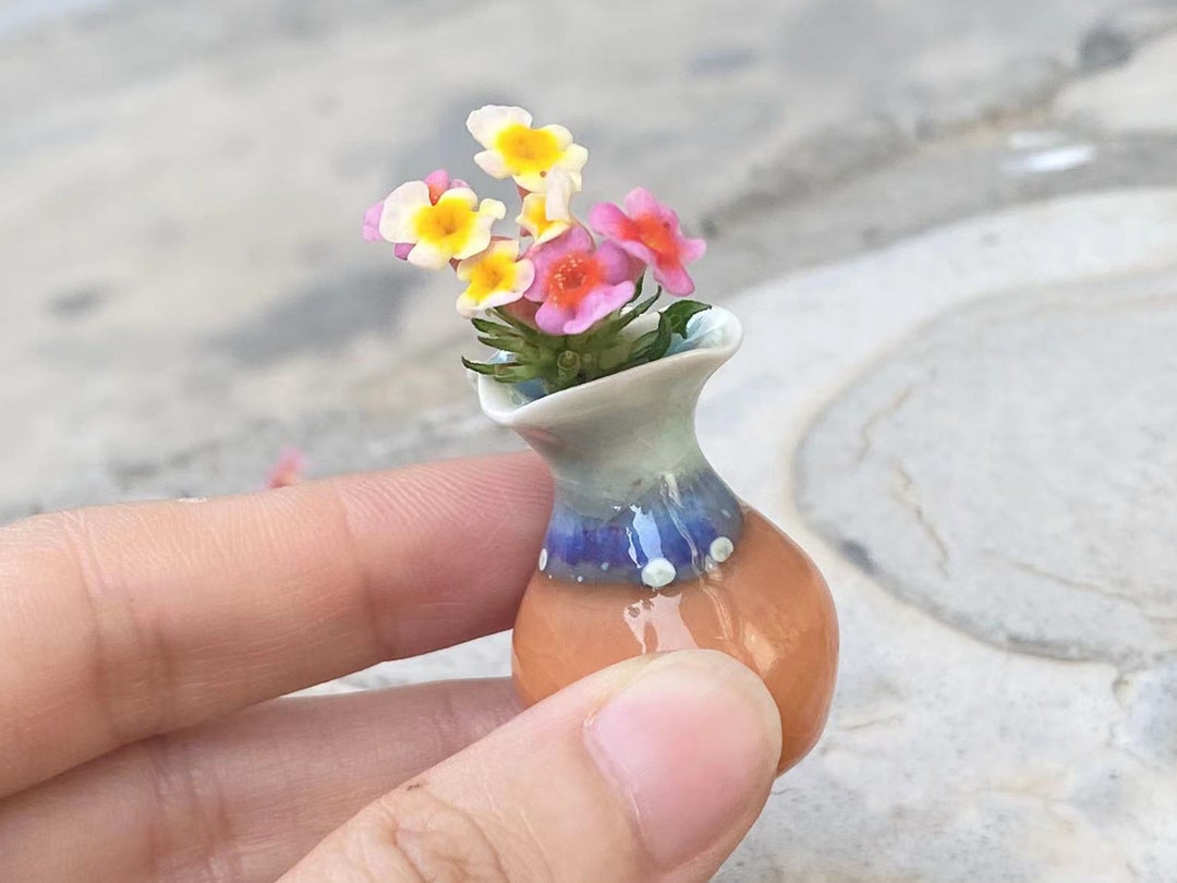 Cute Mini Vase Mommy Pot Desk Decor Gifts for Her, Handmade Tiny ...