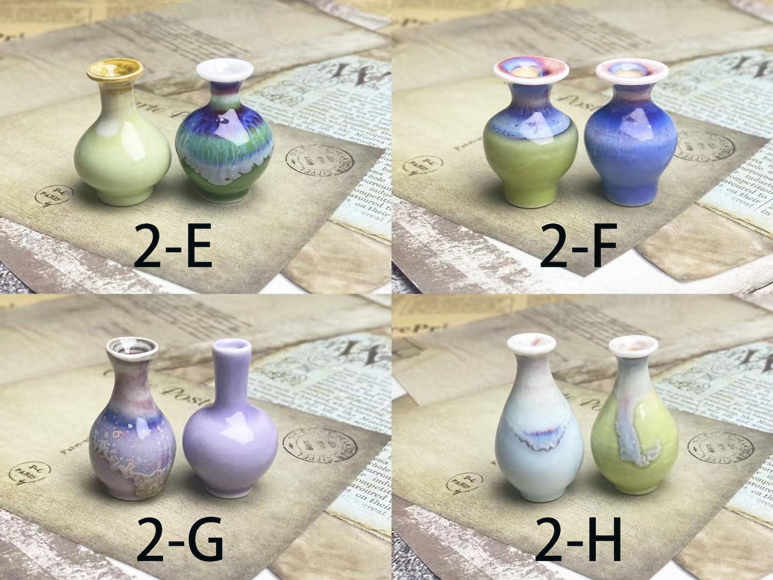 Cute Mini Vase Mommy Pot Desk Decor Gifts for Her, Unique Handmade Tiny ...