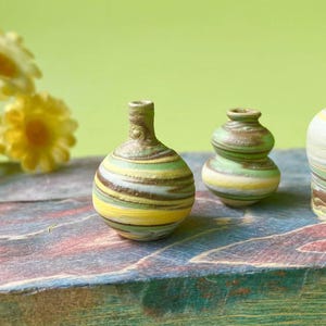 Miniature Pottery Pot for Modern Minimalist Gift, Handmade Tiny Pottery ...