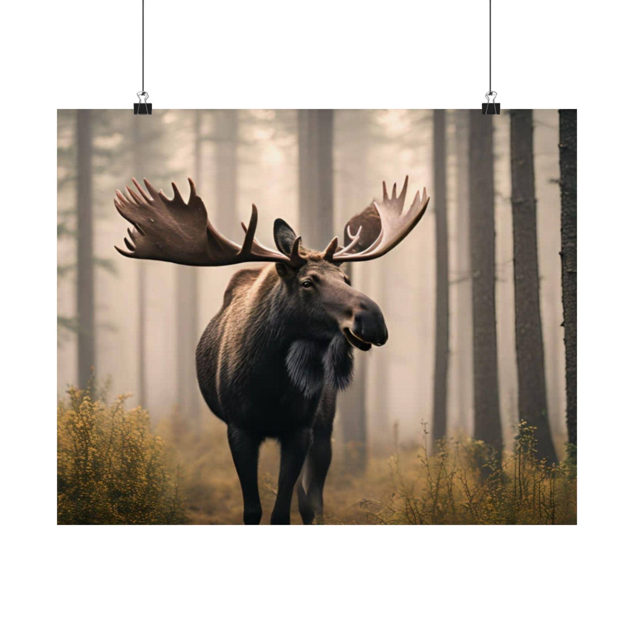 Moose Poster - Etsy