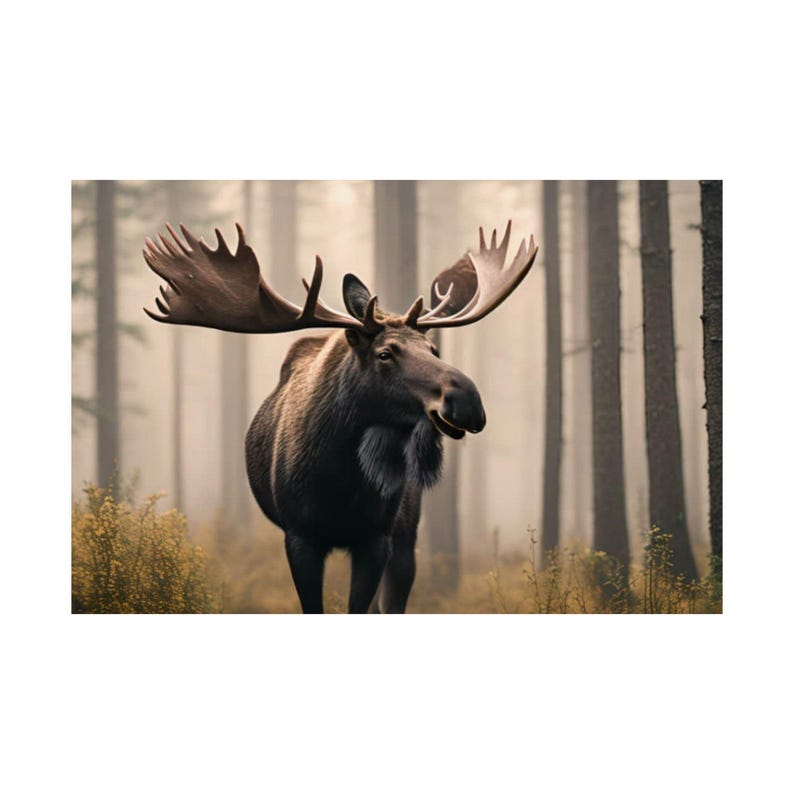 Moose Poster - Etsy