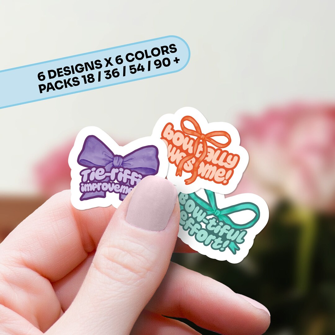 Teacher Grading Sticker Pack Student Reward Label Bundle Cute Positive ...