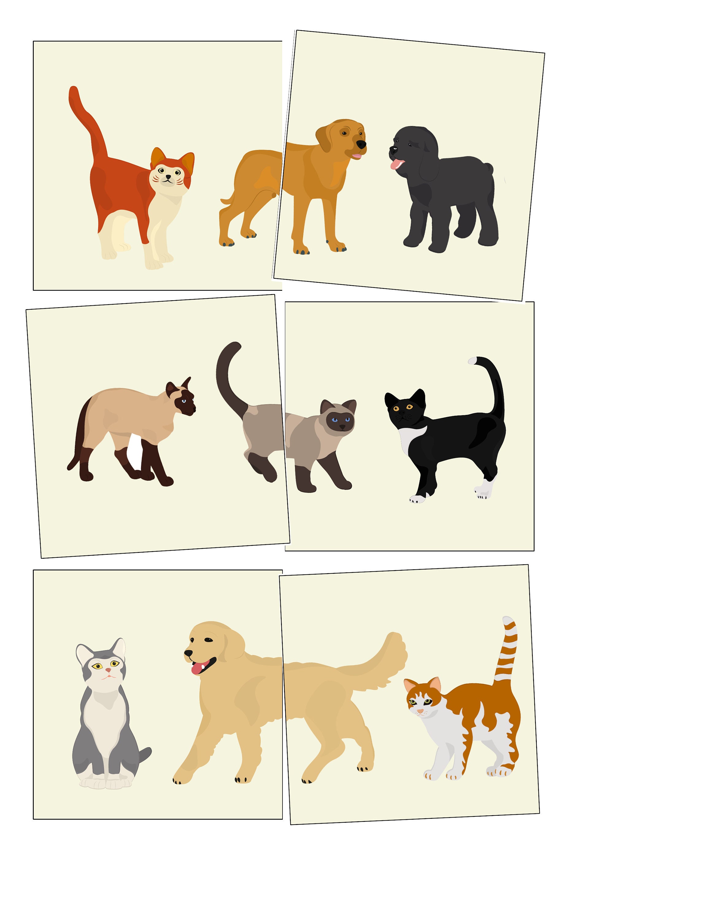 Magnetic Tile Topper Printables for Matching Heads to Tails Set of 12 ...