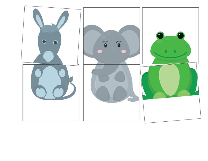 Magnetic Tile Topper Printables for Matching Heads to Tails - Set of 9 ...