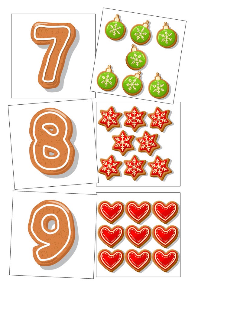 Magnetic Tile Topper Printables for Learning How to Count Set of 9 ...