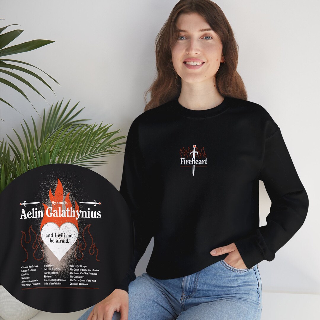Throne of Glass - Aelin Galathynius Fireheart Sweatshirt | Unisex Heavy ...