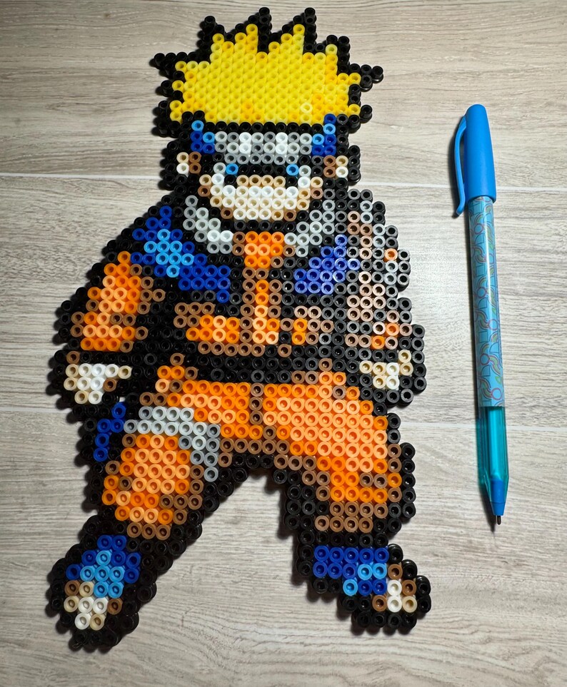 Naruto Pixel Art || Kandi Art || Ninja Perler Bead - Etsy