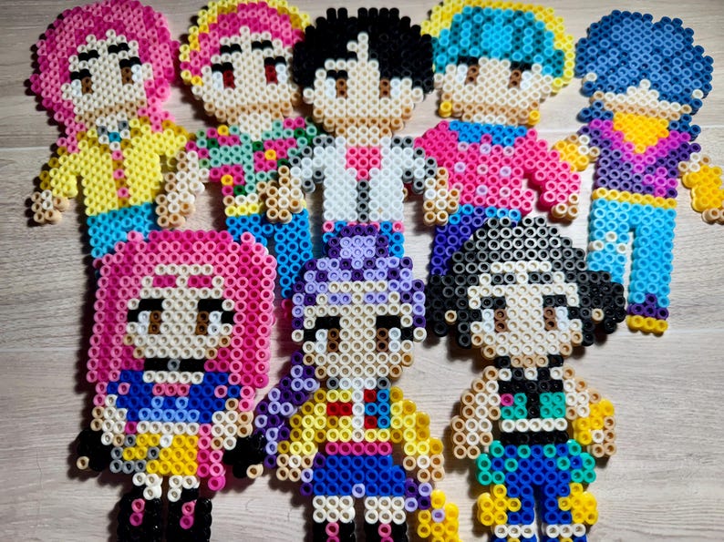 K-pop Demon Hunters Pixel Art || Kandi Art || Saja Boys || Huntrix - Etsy