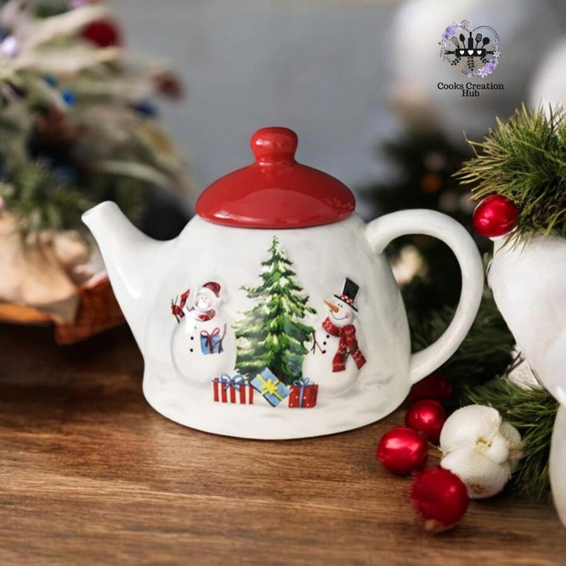 Snowman Teapot - Etsy