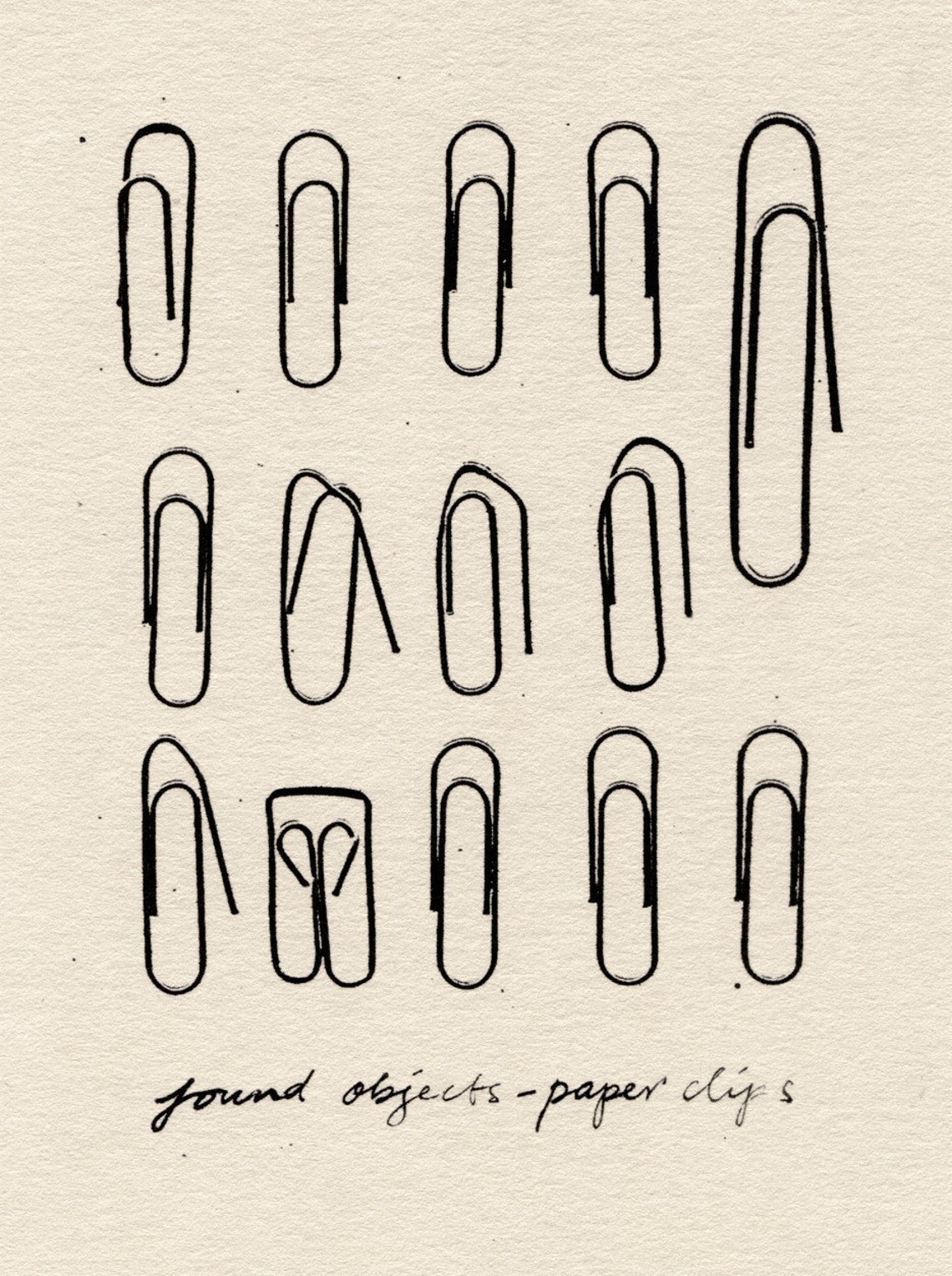 Found Objects - Paper Clips (limited Edition Print) - Etsy