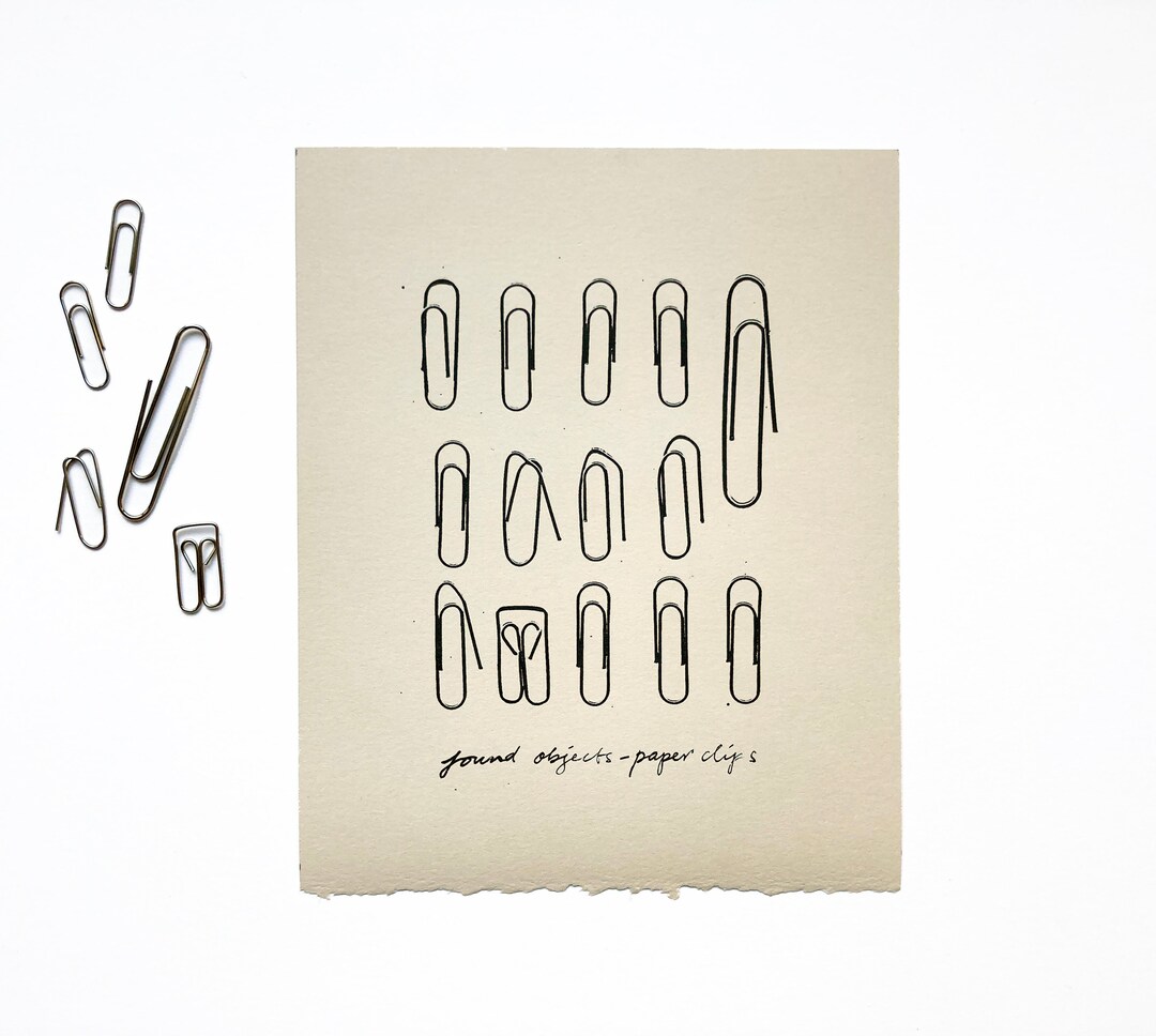 Found Objects - Paper Clips (limited Edition Print) - Etsy