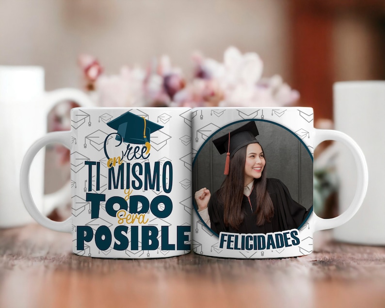 Spanish-graduation Personalized Photo Mug Wrap Motivational Mug ...