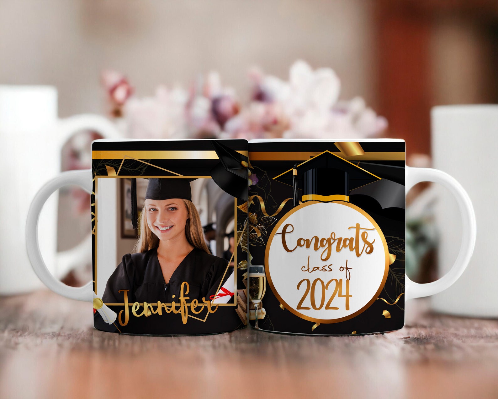 Graduation Mug Wrap 11oz and 15oz Add Your Own Photo Graduation 2025 ...