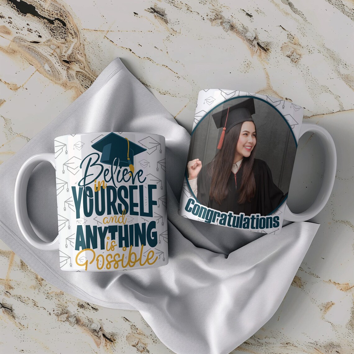 Graduation Personalized Photo Mug Wrap Motivational Mug Templates for ...