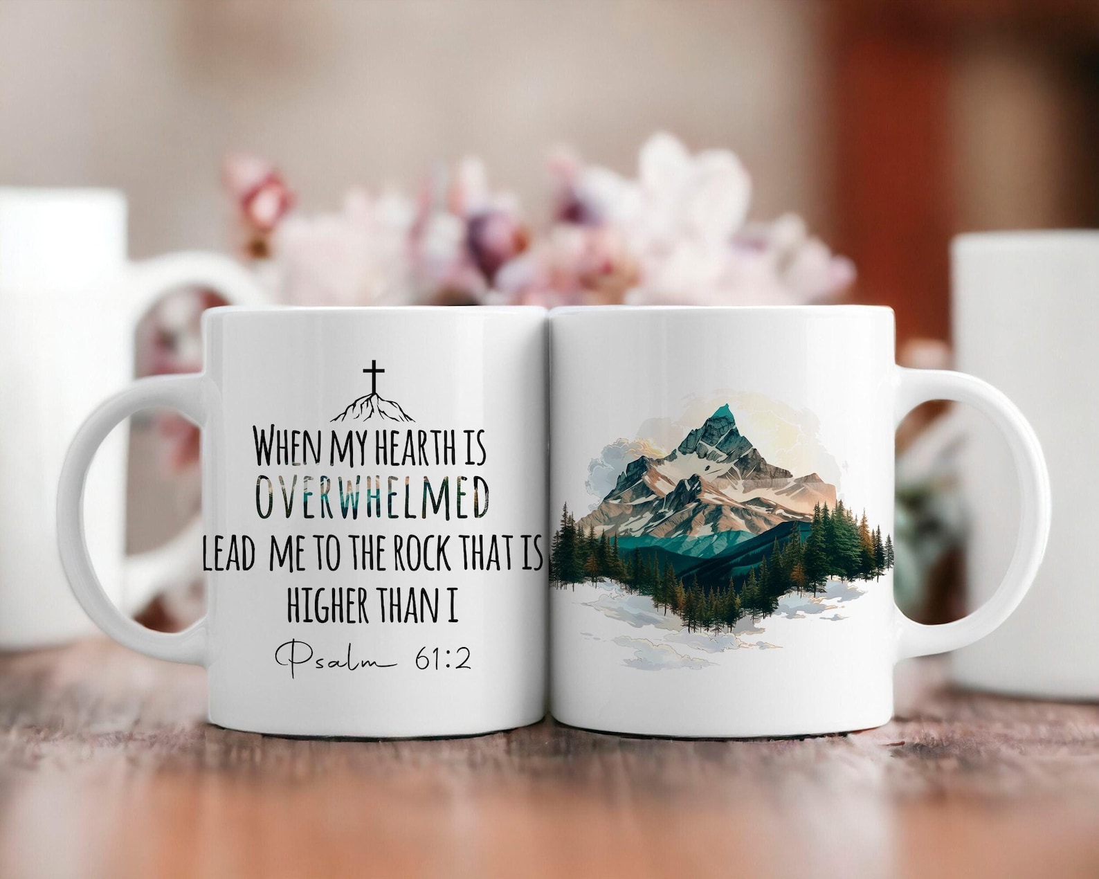 Christian Mug Wrap Bible Verse Mug Png Psalms Mug Wrap 11 Oz/15 Oz Mug ...