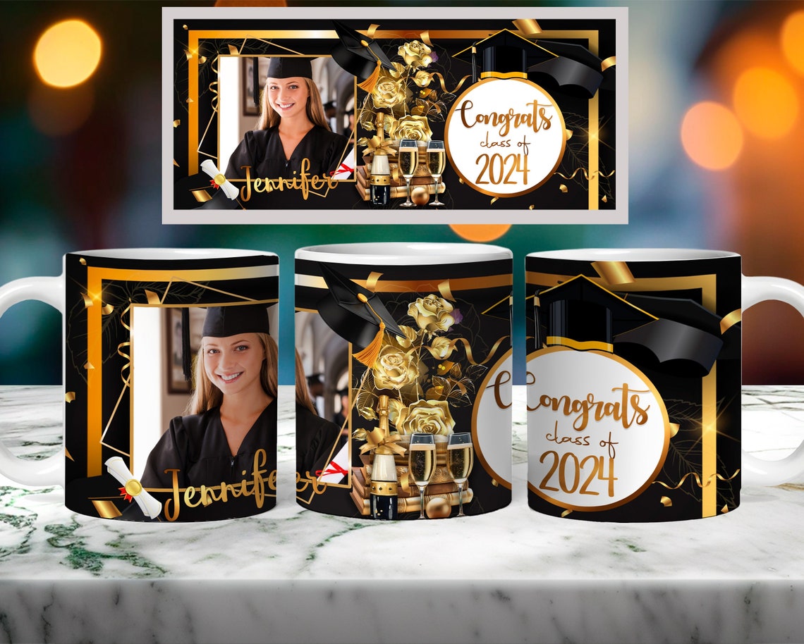 Graduation Mug Wrap 11oz and 15oz Add Your Own Photo Graduation 2025 ...