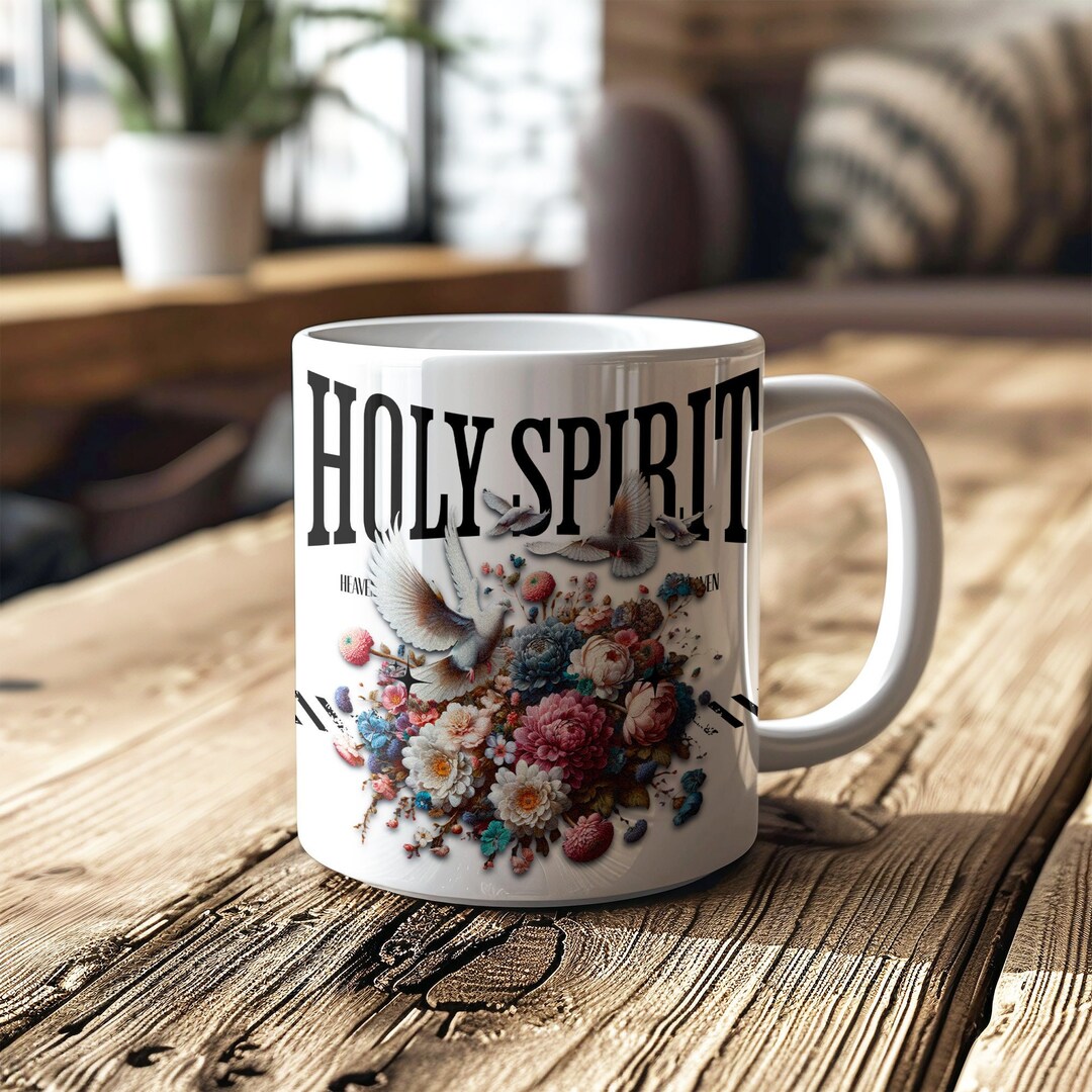 Christian Sublimation Mug Png Holy Spirit Mug Wrap Jesus Sublimation ...