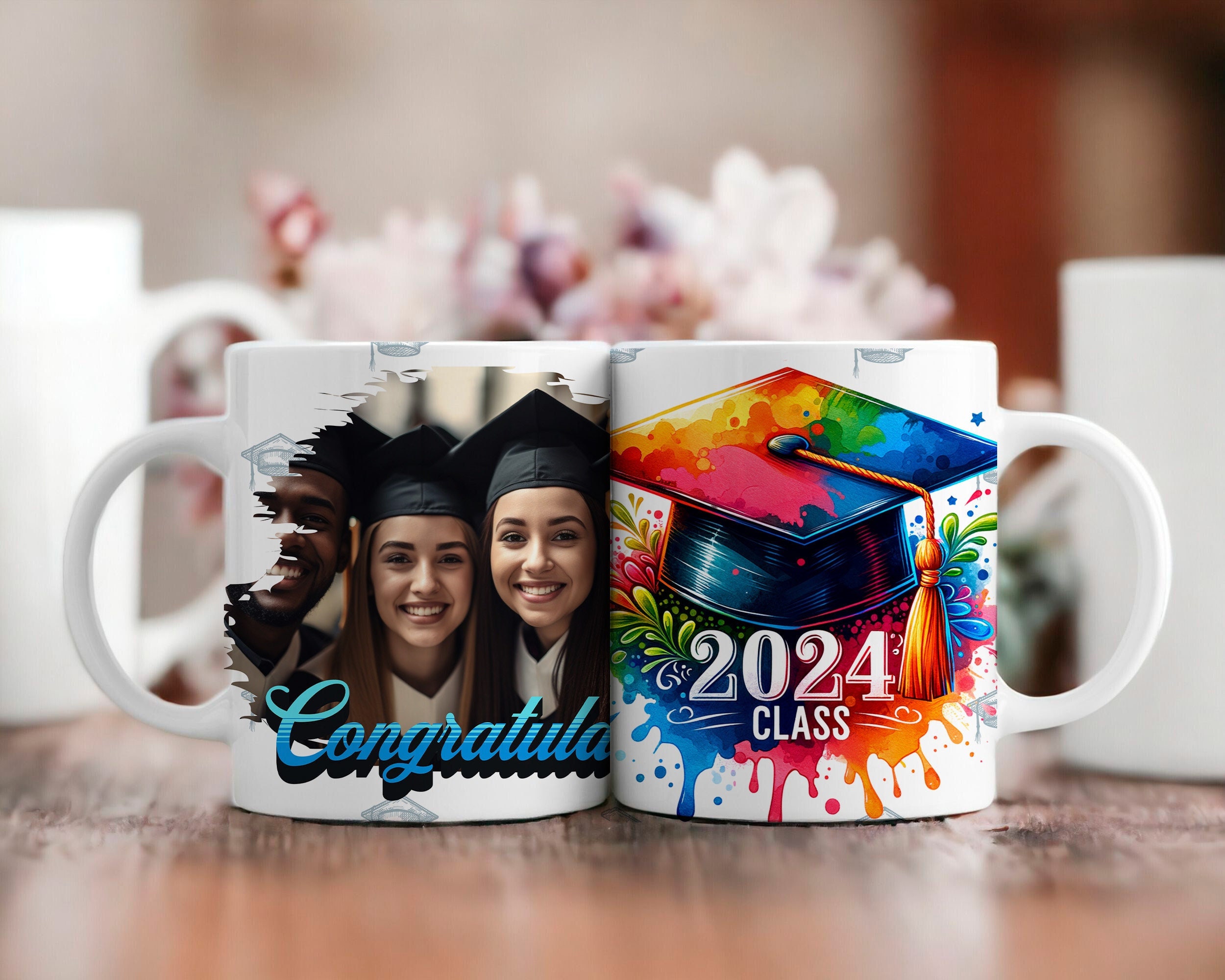 Graduation 2024 Mug Png Photo Mug Wrap Graduate Personalized Photo Mug ...