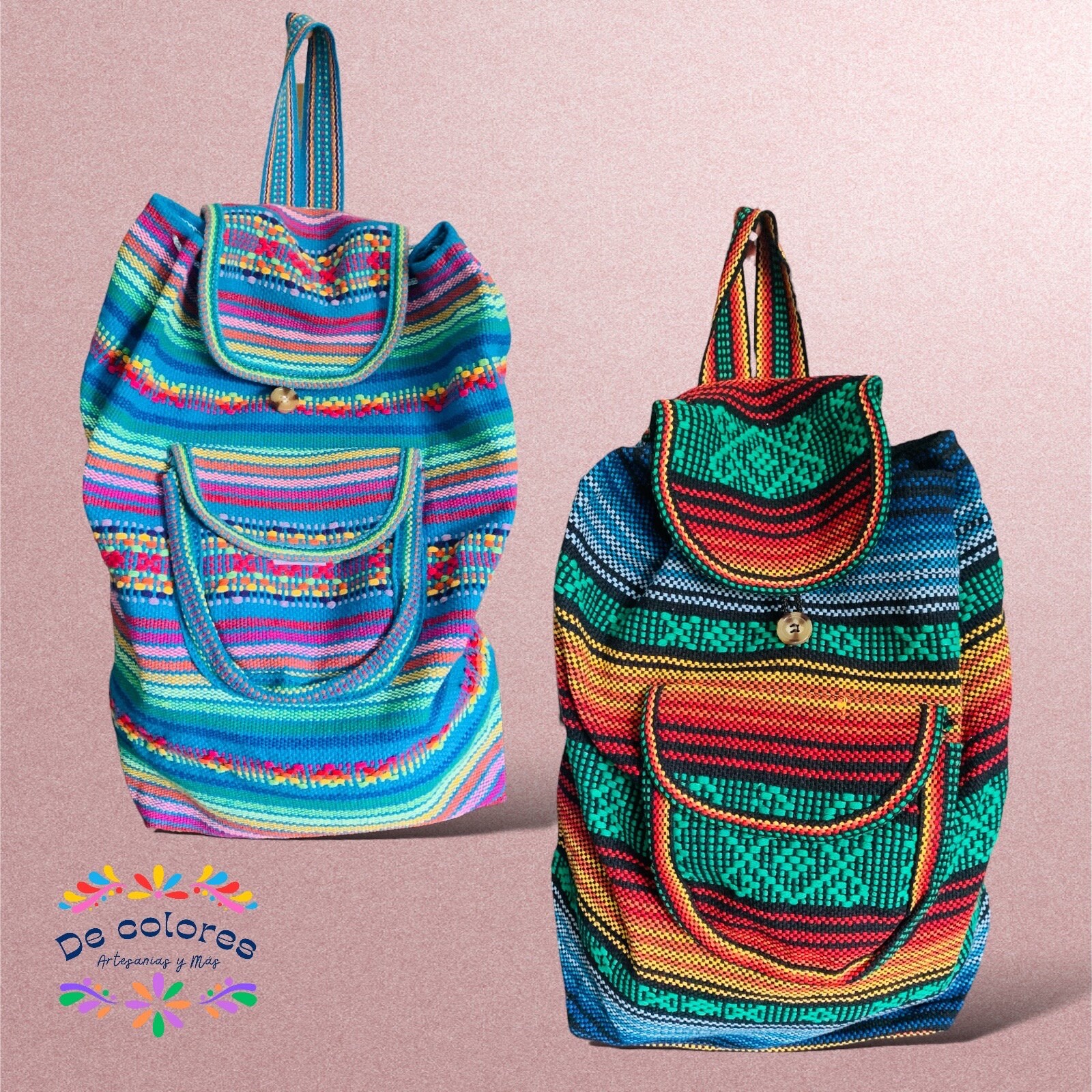 Mexican Textile Backpack - Etsy