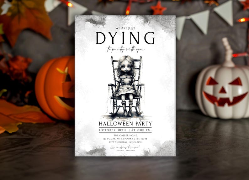 Editable, Halloween Party Invitation, Witches ,instant Download, Scary ...